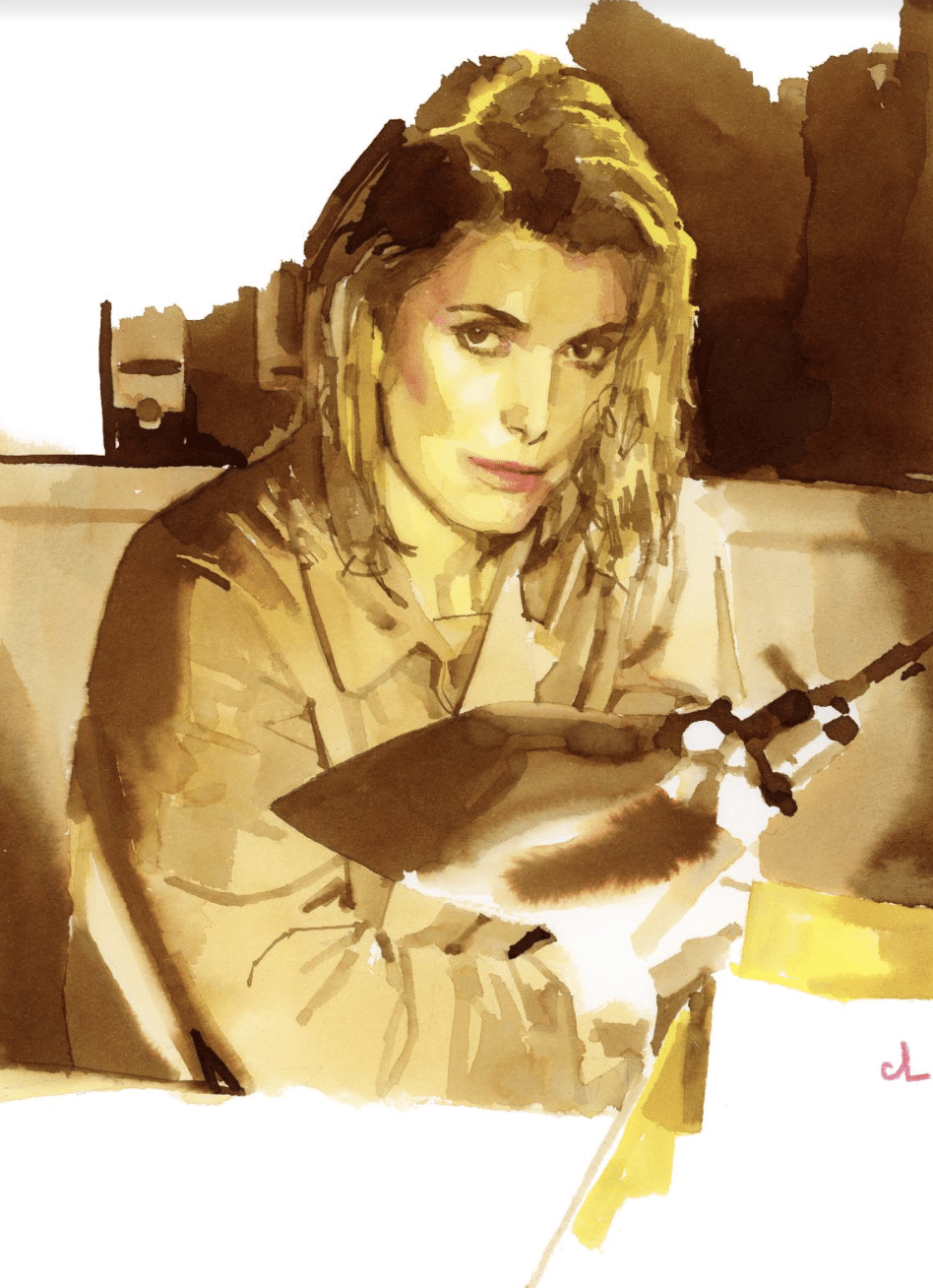 Catherine Deneuve sublimated by artist Marc-Antoine Coulon