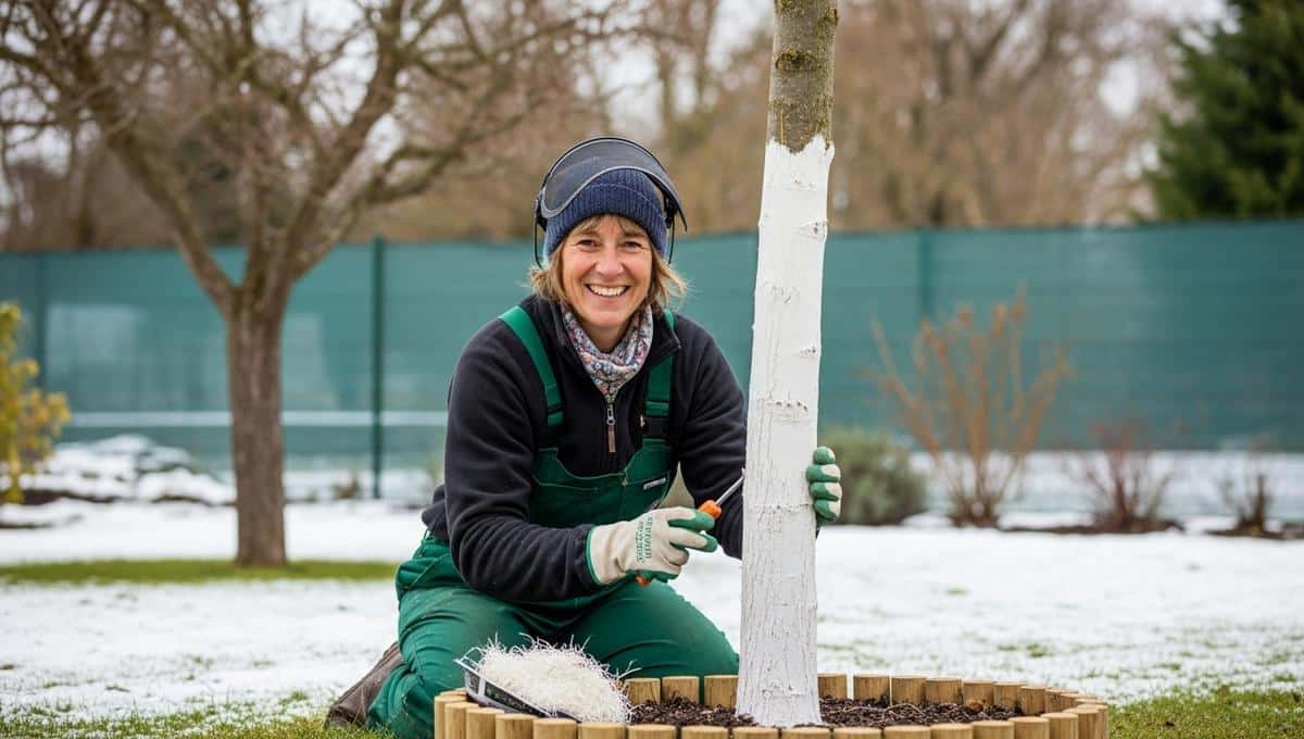 Trees: painting trunks white protects them from frost and pests all ...