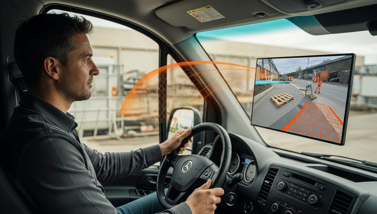 Mercedes rolls out the transparent hood on its vans: easier maneuvering ...