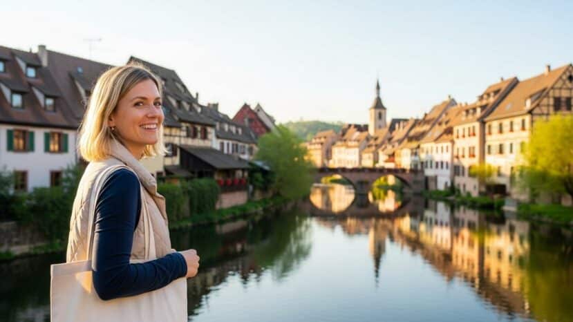 Medieval waterside village in Alsace, less than 2 hours from Strasbourg ...