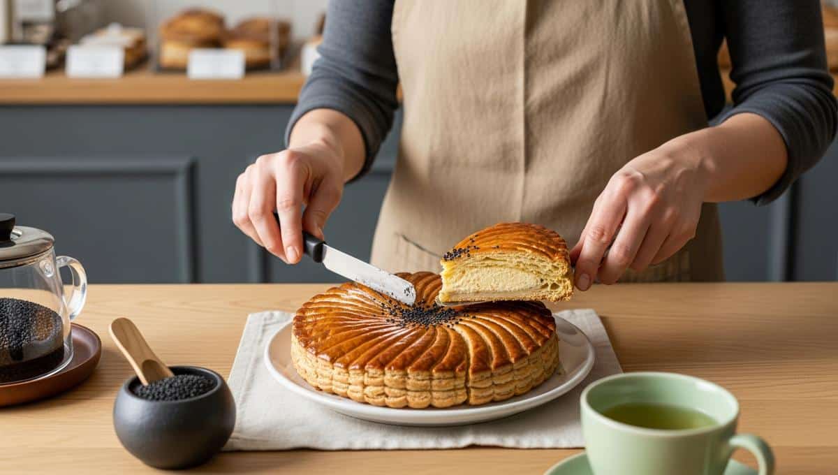 Aki Boulangerie in Paris: the black sesame galette des rois treats fans ...