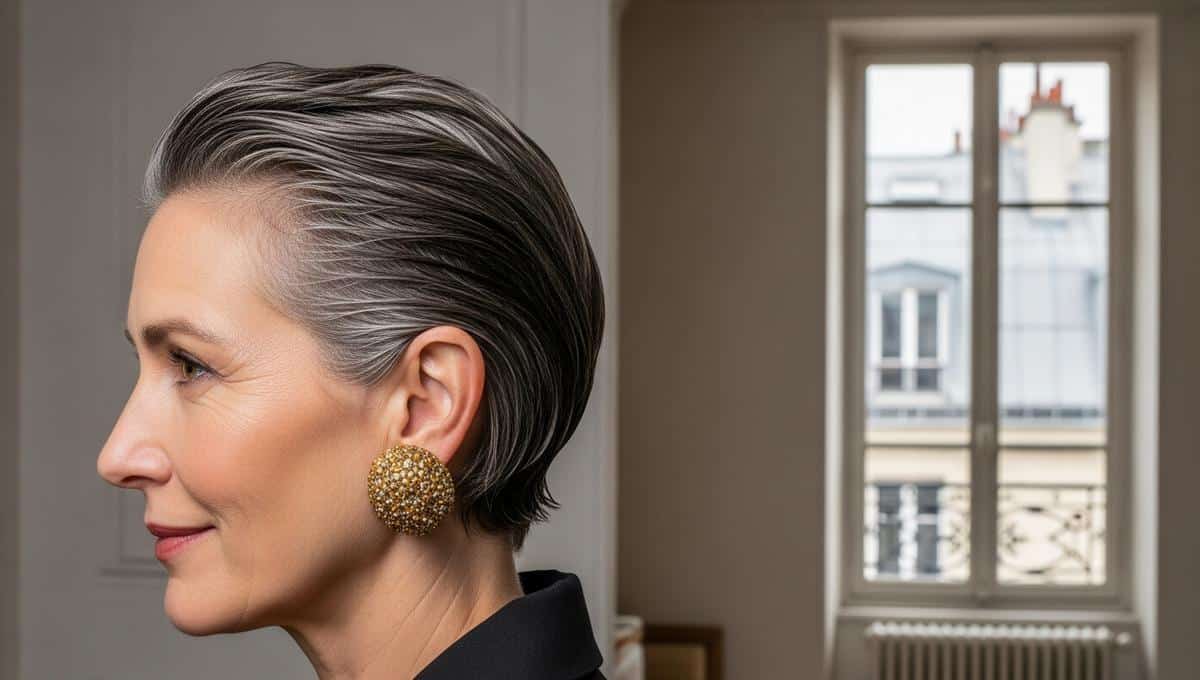 Wet hair after 50: the wet effect hairstyle that rejuvenates features ...