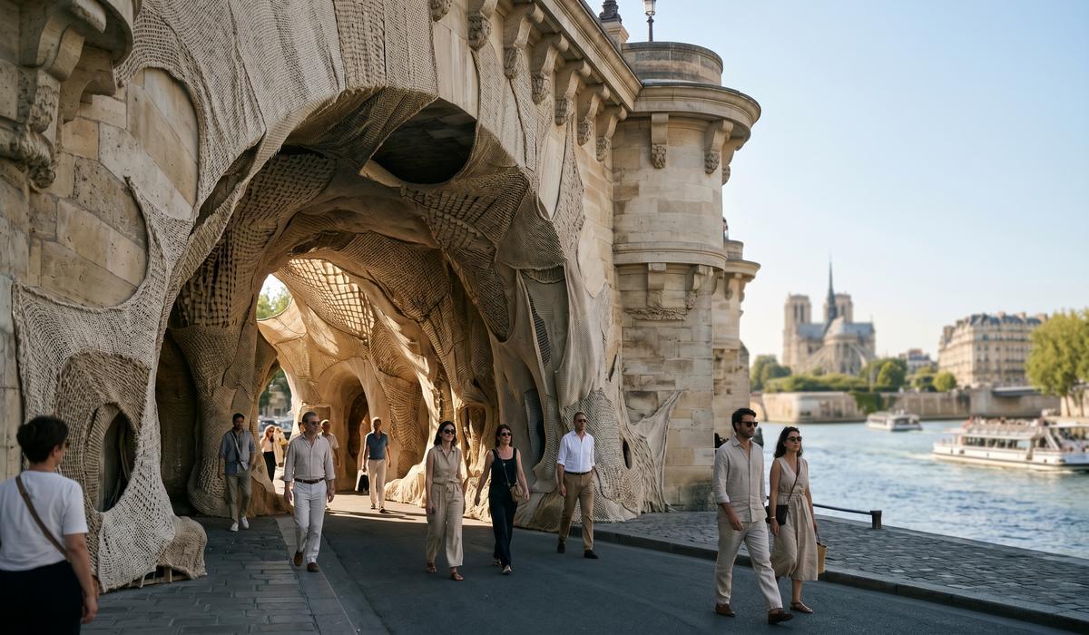 JR transforms the Pont Neuf into a monumental grotto and Solidays sets ...