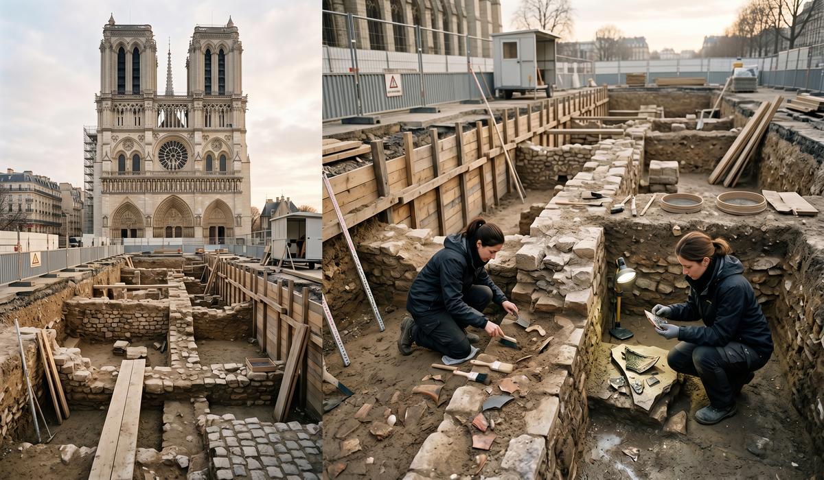 « Chaque élément a une grande valeur scientifique » : sous le parvis de ...